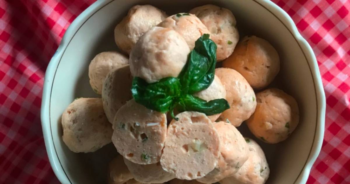 Resep Bakso Salmon & Kacang Almond, Non MSG Menu Sehat🤩 oleh Febie ...