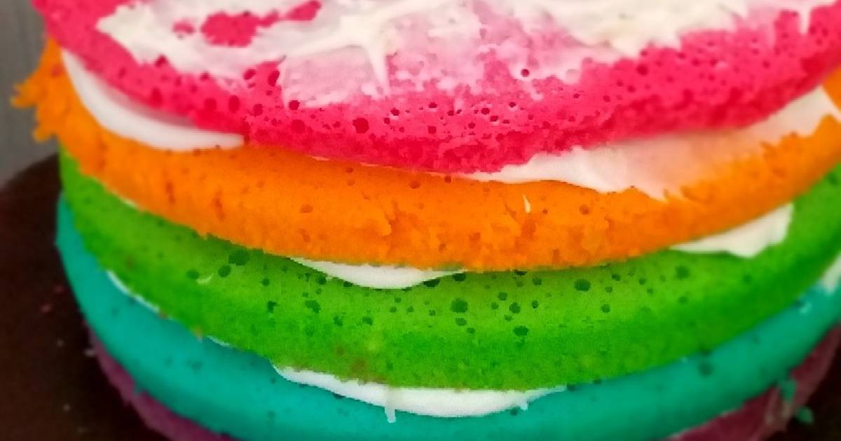Resep Rainbow Sultan😊 #Base Cake Ultah Favorit oleh Dewa Ayu ...