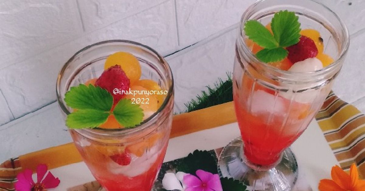 Resep Es Cocopandan Se Ri Le(semangka, Stroberi Dan Leci) oleh ...