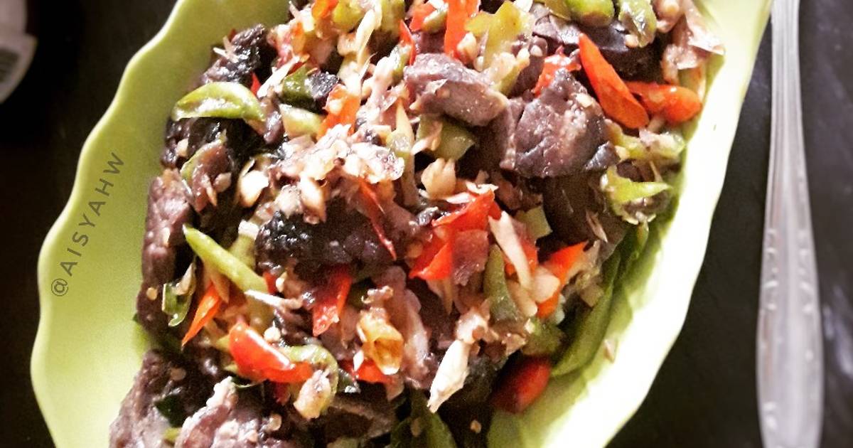 99 resep oseng paru pedas cabe hijau enak dan mudah - Cookpad