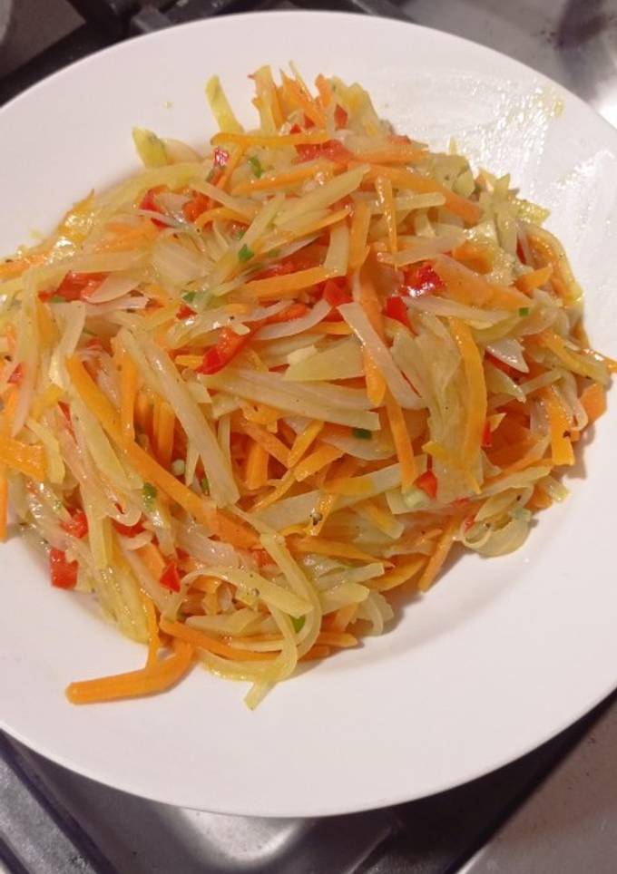 Resep Korean Stir-Fried Potatoes (Gamja Bokkeum) Vegan Dish oleh Anita ...