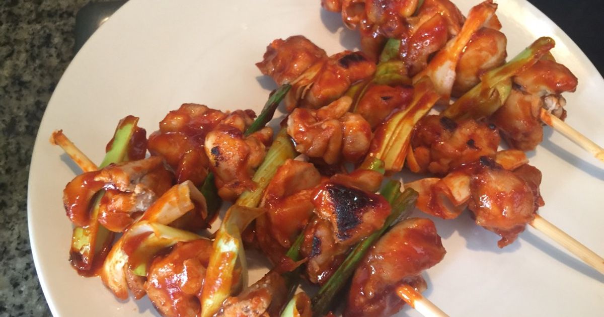 Pinchito De Pollo Con Salsa Picante Coreana(매운 닭꼬치) Receta de sson- Cookpad