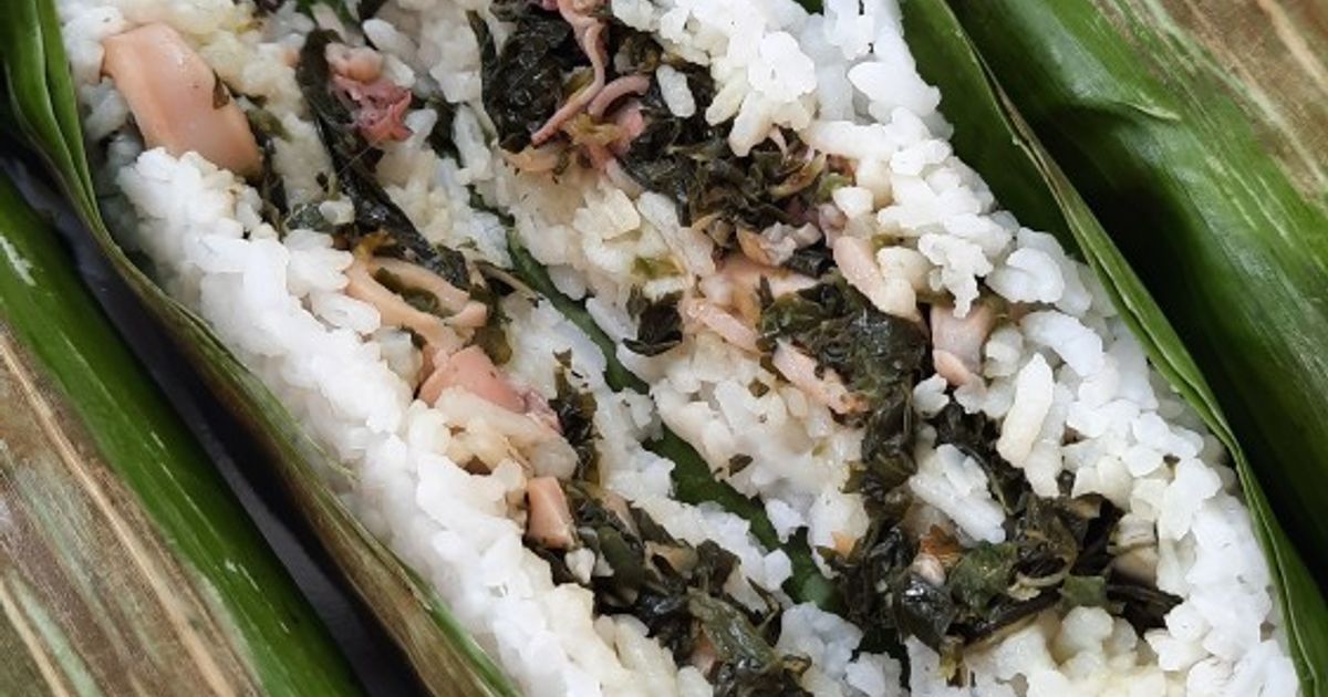 Resep Nasi Bakar Cumi Daun Singkong oleh Tan Liana Irawan - Cookpad