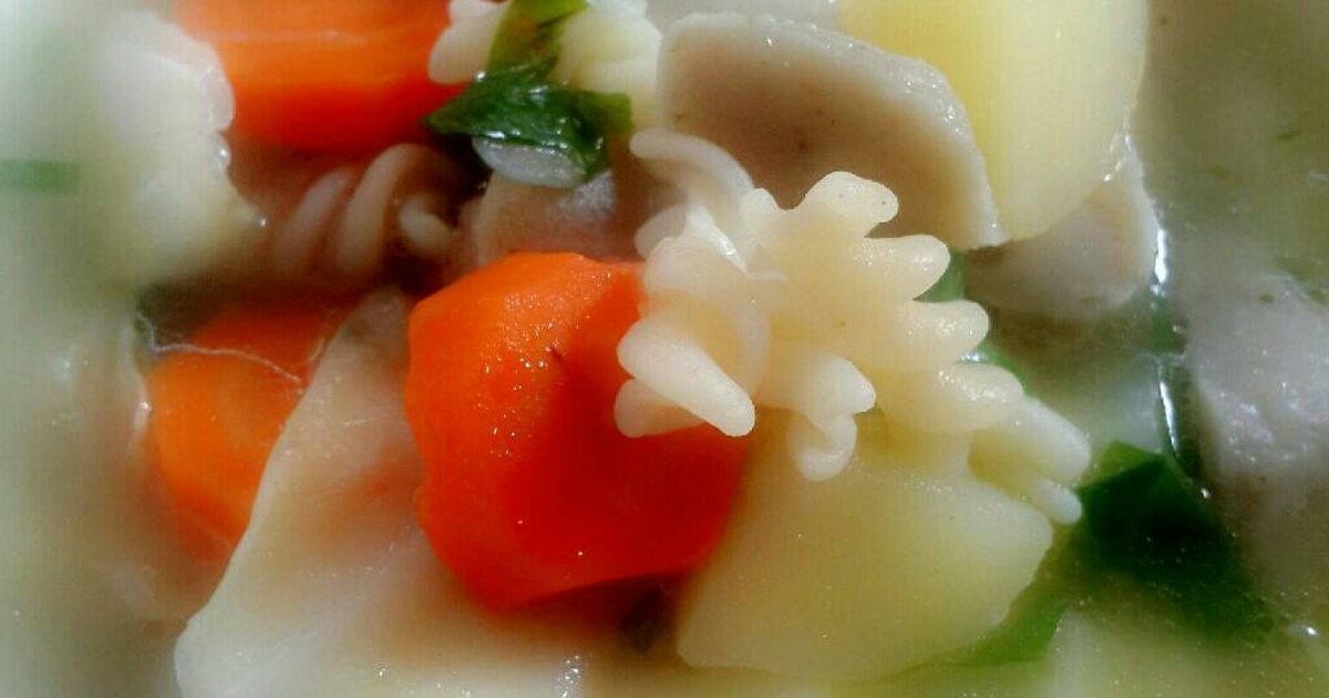 Resep Sup Sehat Untuk Anak (Macaroni Sayur Dan Baso) oleh urk2706 - Cookpad