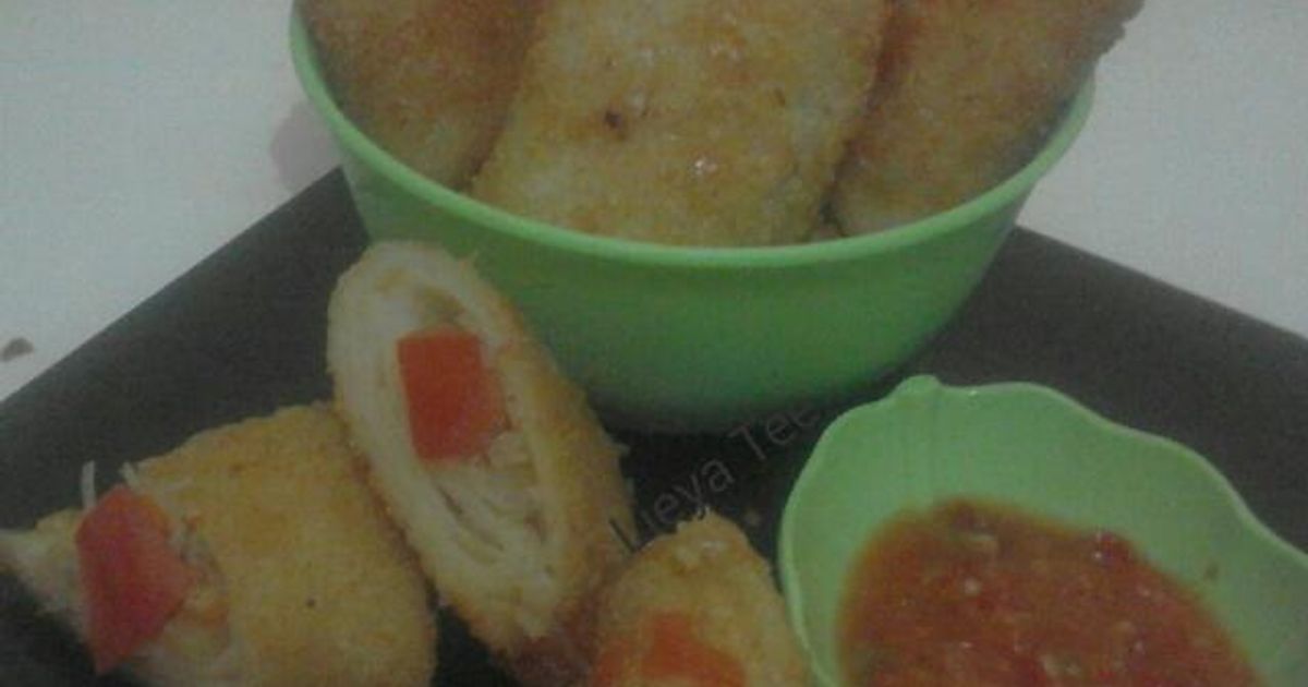 Resep risol isi ayam suir kentang rumahan enak dan mudah - Cookpad