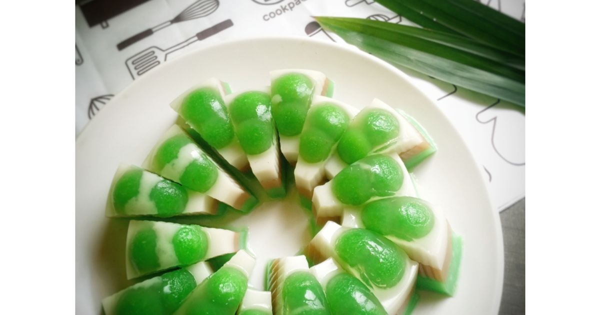 Resep puding singkong pandan rumahan enak dan mudah - Cookpad