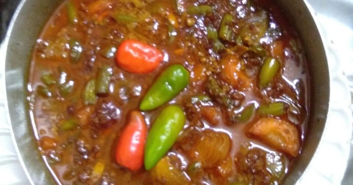 Chilli Nutrela Keema Curry Recipe by shefali Bhattacharya - Cookpad
