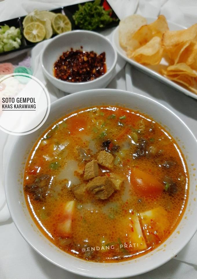 Resep Soto Daging Gempol (Khas Karawang) oleh Endang Pratiwi - Cookpad