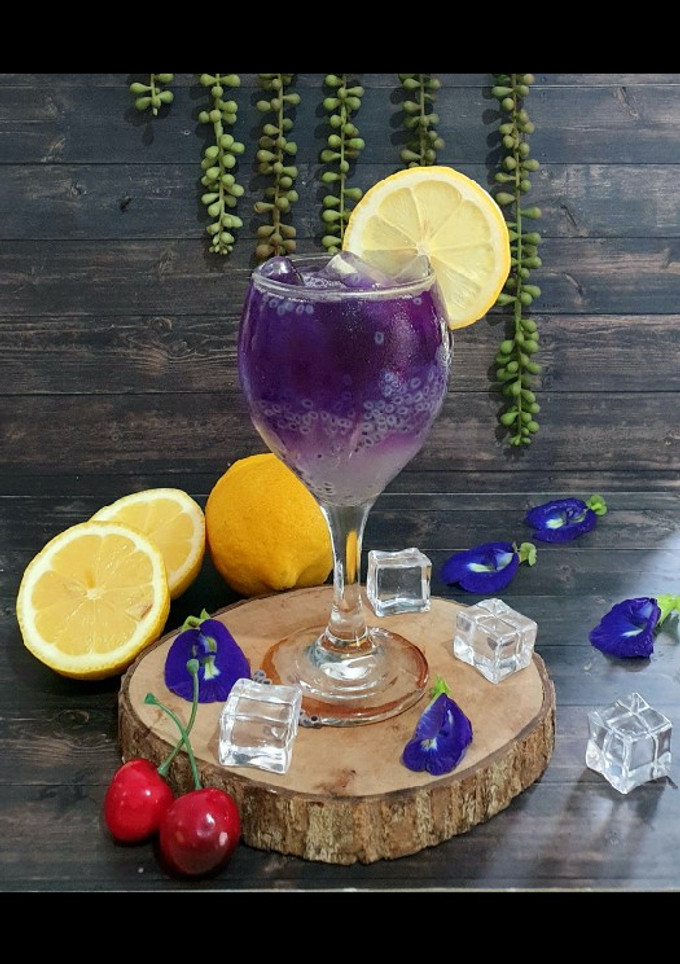 Resep 207. Es Bu Temon (=Bunga Telang Dan Lemon) oleh Ibu Endah - Cookpad