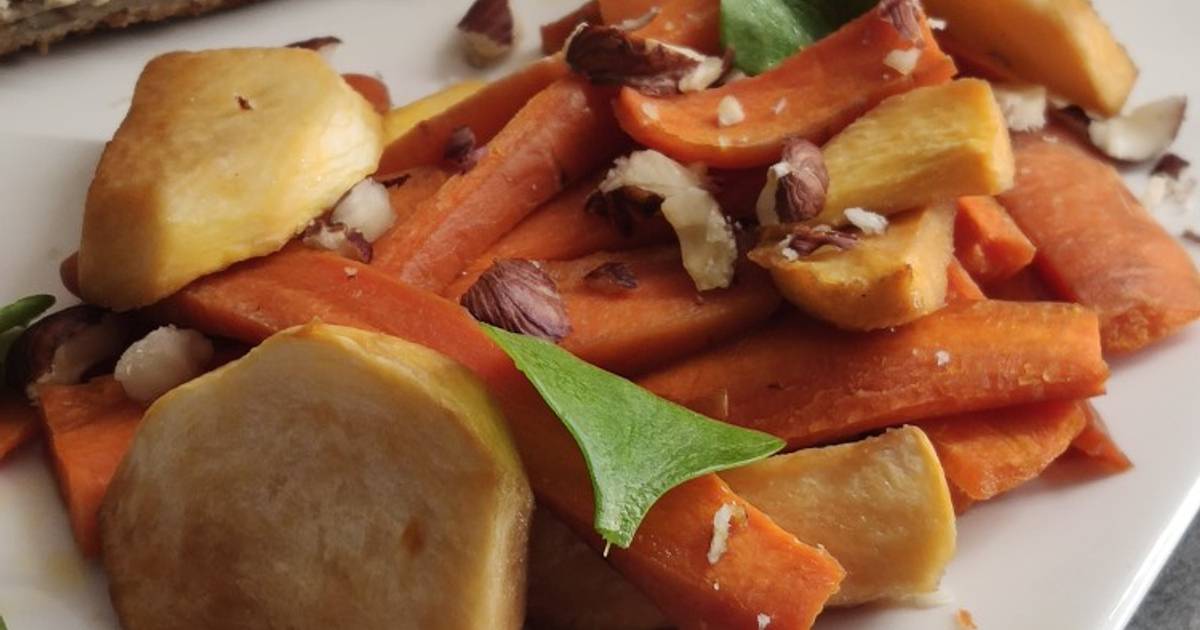 Navet boule D'or et carottes rôtis au miel et soja de Sagesse Cuisine ...