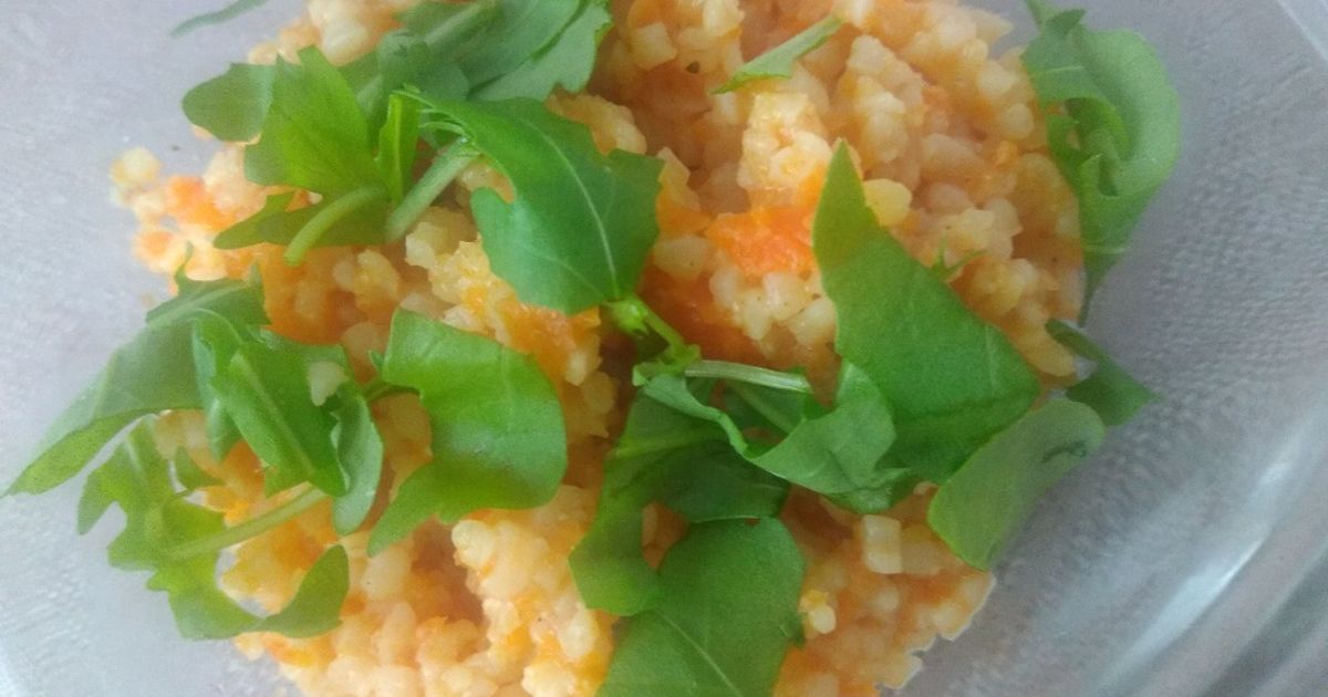Bulgur Con Salsa De Zanahoria Enriquecido Con Agua De Mar Receta de ...