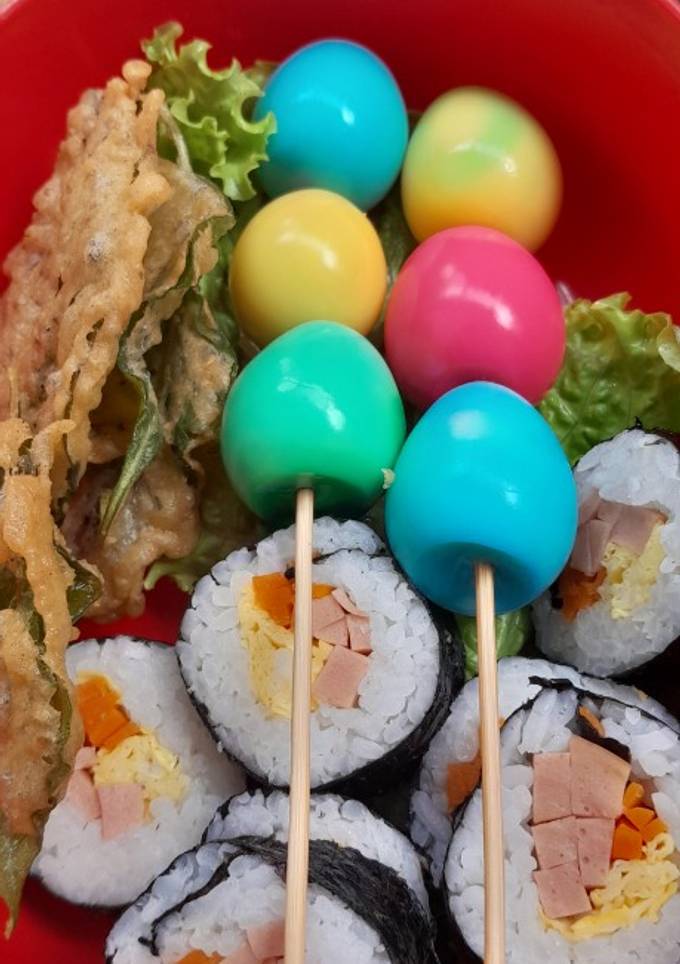 Resep Bekal Bento Anak Telur Warna Warni Bikin Teman Ngiri 😆 oleh Ikha Tania - Cookpad