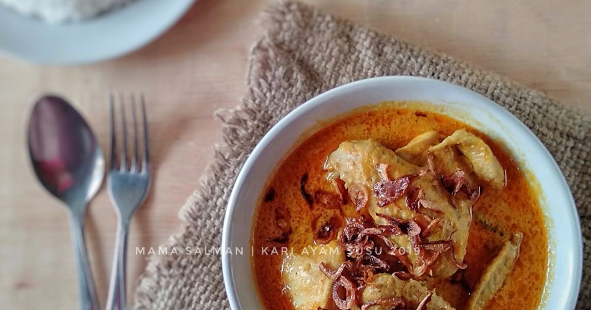 Resep Kari Ayam Susu oleh Mama Salman - Cookpad