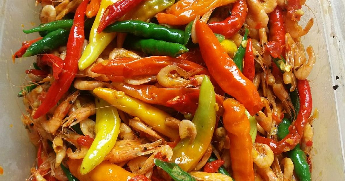 Resep Tumis Udang Cabe Ijo Dan Merah Mantapp...!! oleh Setiyani - Cookpad