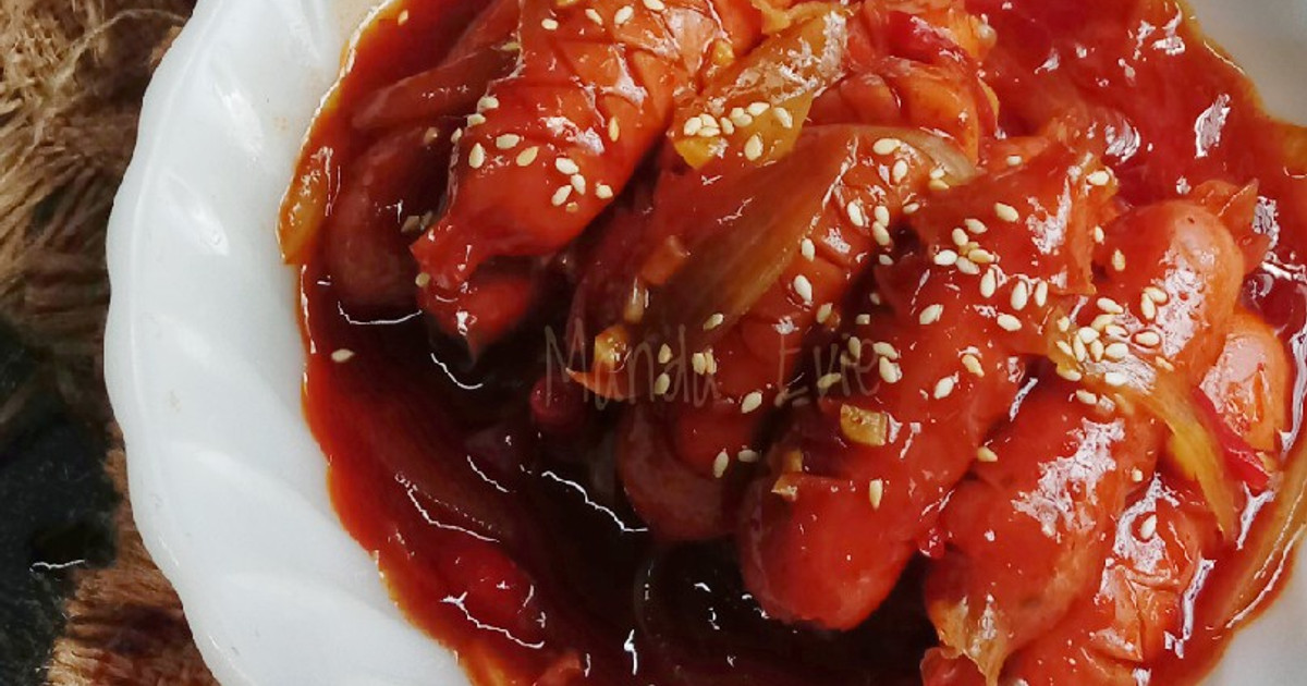 Resep Sosis With Gochujang Sauce oleh Manda Evie - Cookpad