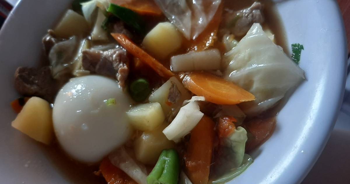 Resep Soup daging sapi sederhana oleh Fa Recipe - Cookpad