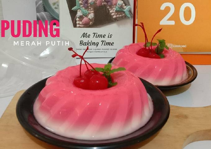 Resep Puding merah putih oleh Mamah Galang - Cookpad