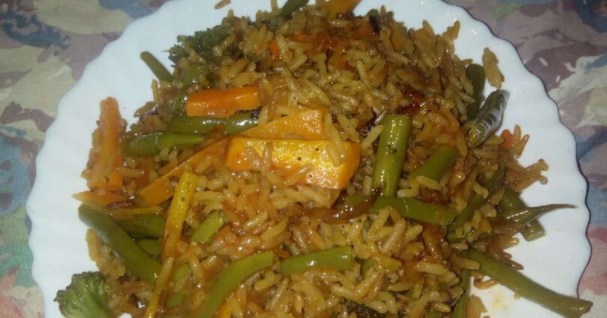 Lemon Rice With Assorted Vegetables#Authormarathon Recipe by Wendy Boit ...
