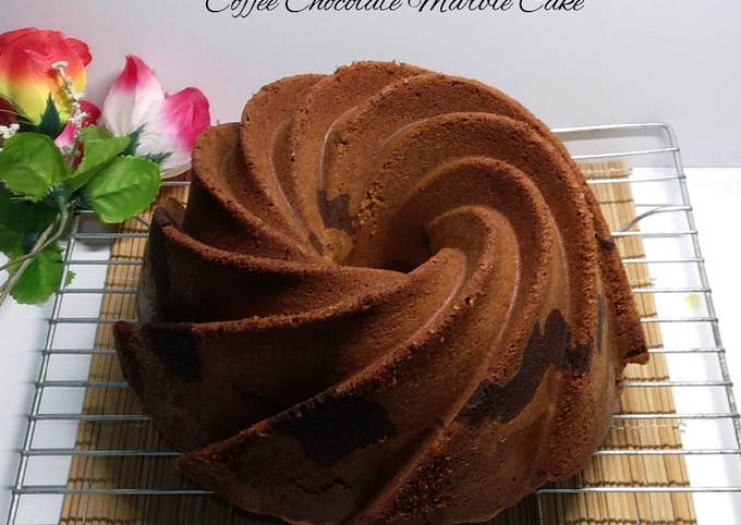 Resep Coffee Chocolate Marble Cake | Marmer Cake Coklat Kopi oleh ...