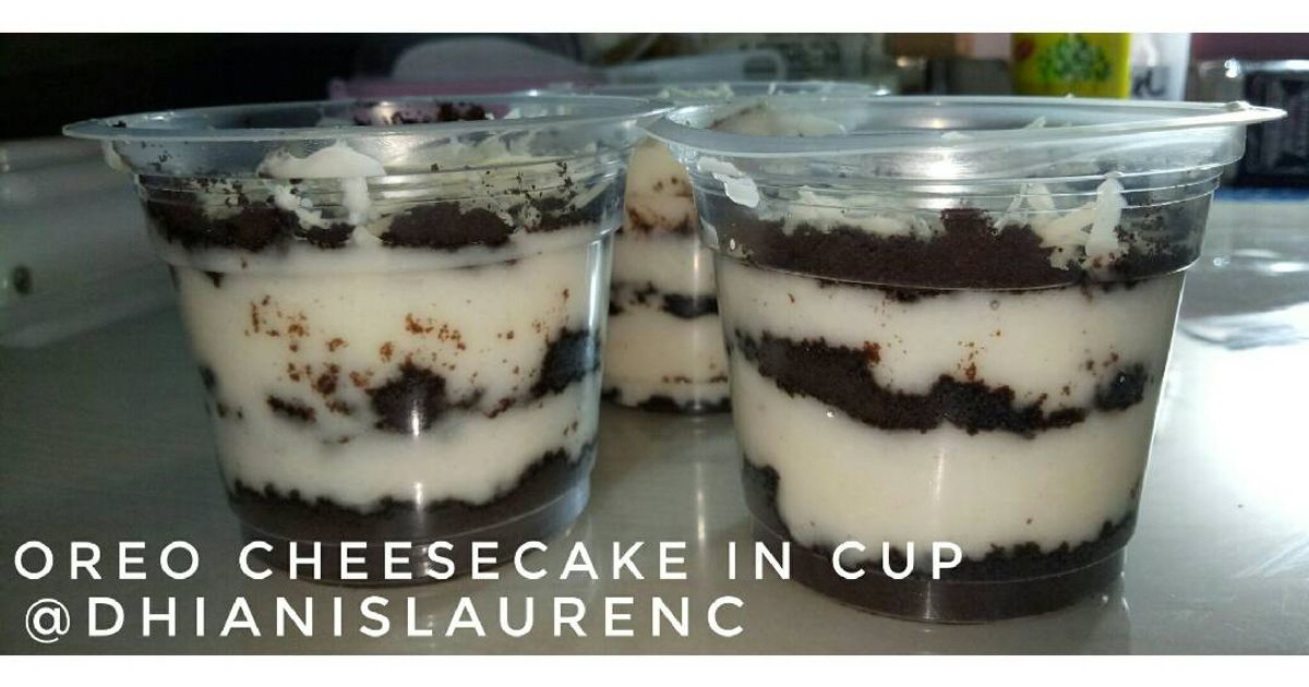 Resep chesee cake disert cup rumahan enak dan mudah - Cookpad