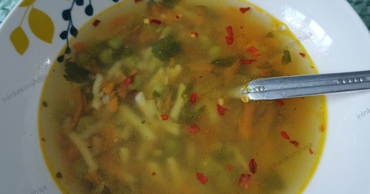 Reszelt Zöldség Leves, Csiga Tésztával Gluténmentesen | Ferencné Becsei ...