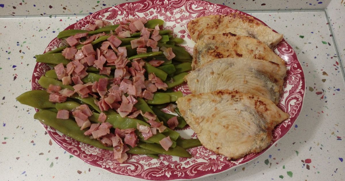 Pez Espada Al Ajillo Y Judías Verdes Salteadas Con Lacón Ahumado Receta ...