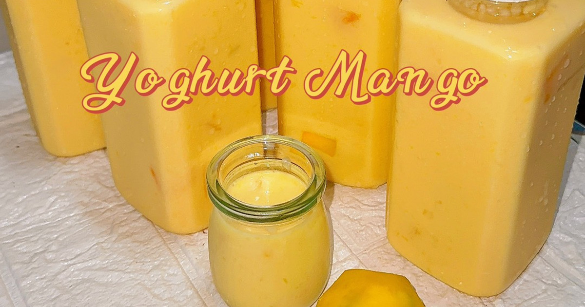 Resep Yoghurt Mango/Mangga Yogurt Segar oleh Bundadari - Cookpad