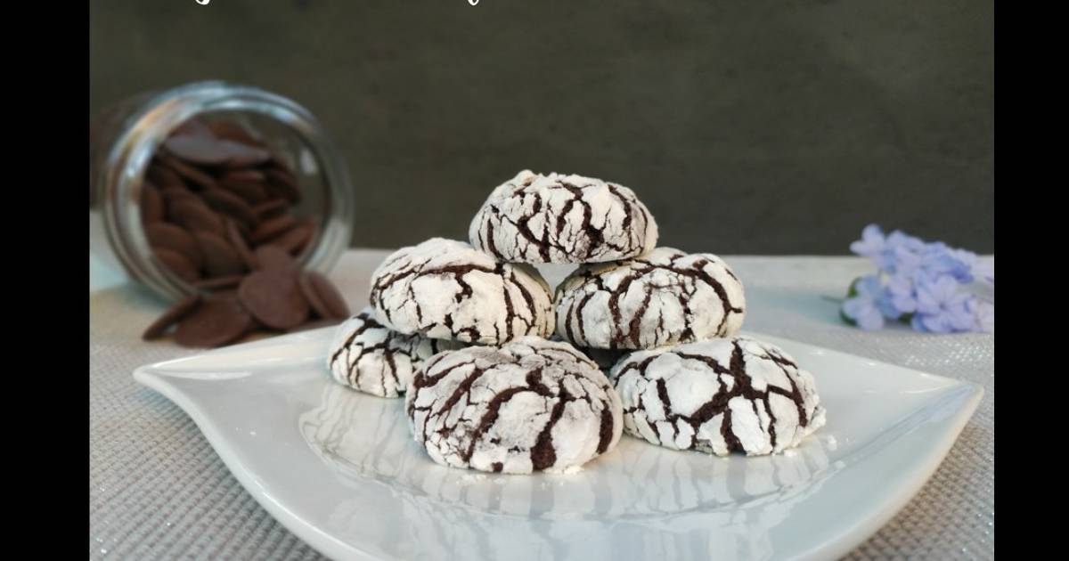 Galletas craqueladas de chocolate 🍫 Receta de Carolina - Cookpad