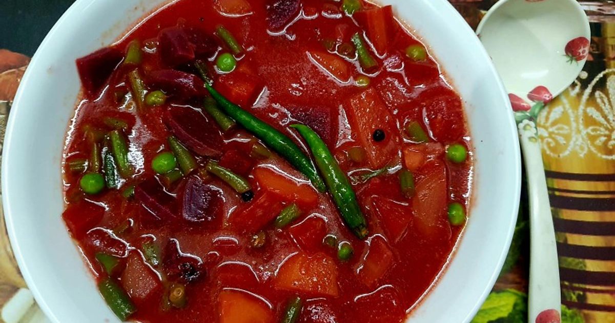 Beetroot And Mixed Vegetables Stew Recipe by Kumkum Chatterjee - Cookpad
