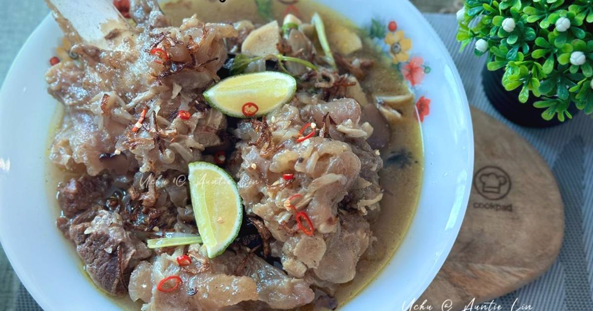 Resipi Sup Gear Box (Tulang Sum Sum Lembu) oleh Sesimple Loralin - Cookpad