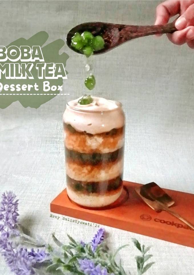 Resep Boba Milk Tea Dessert Box oleh Erny Sulistyowati (Pawon Erny ...