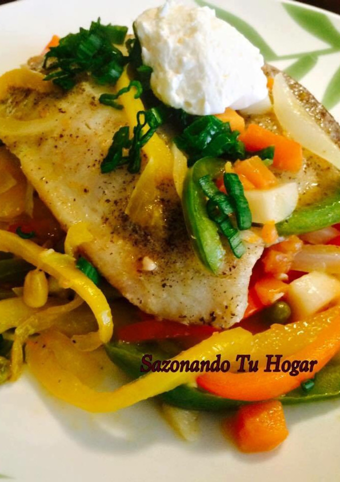 Filetes De Pescado A La Poblana💖 Receta de Mary S Cuellar💓Sazonando Tu ...