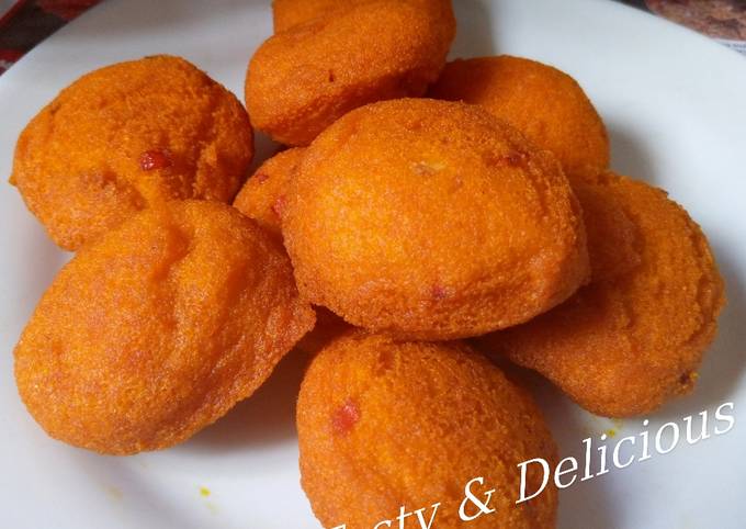 Fluffy Bean Cake a. K. a Akara Osu Recipe by Tasty & Delicious - Cookpad