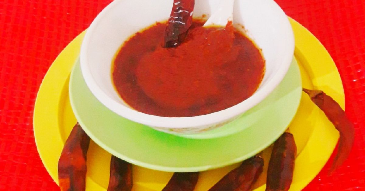 Ketki Dave દ્વારા રેસીપી સુકા લાલ મરચાં ની ચટણી (Suka Lal Marcha ...