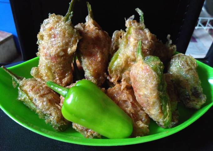 Resep Cabe ijo isi daging oleh Yovita Onggie - Cookpad