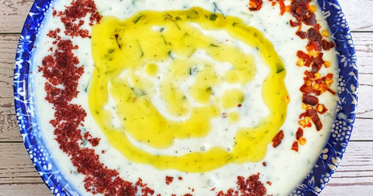 3 Spices Turkish Yogurt Dip Cacik 🇹🇷 Recipe by Farea's CookBook 👩‍🍳👩‍🍳 ...