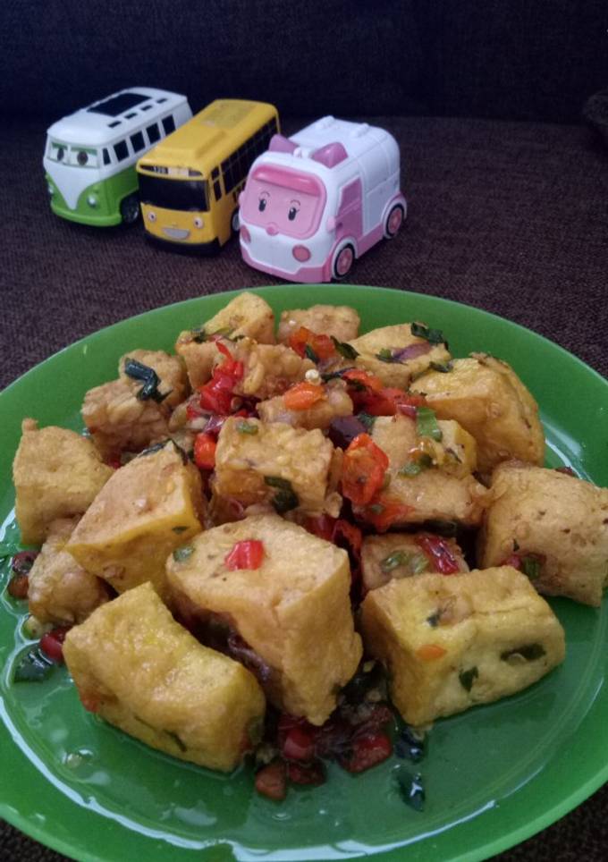 Resep Tahu Tempe Goreng Garam Cabe oleh Winda Gustia - Cookpad