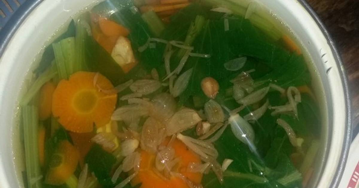 Resep Sop sawi wortel oleh shafwa - Cookpad