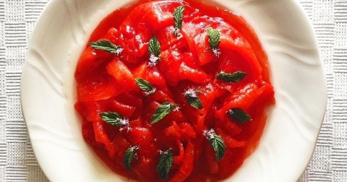 Sweet And Sour Watermelon Carpaccio Recipe By Francesca Diomede