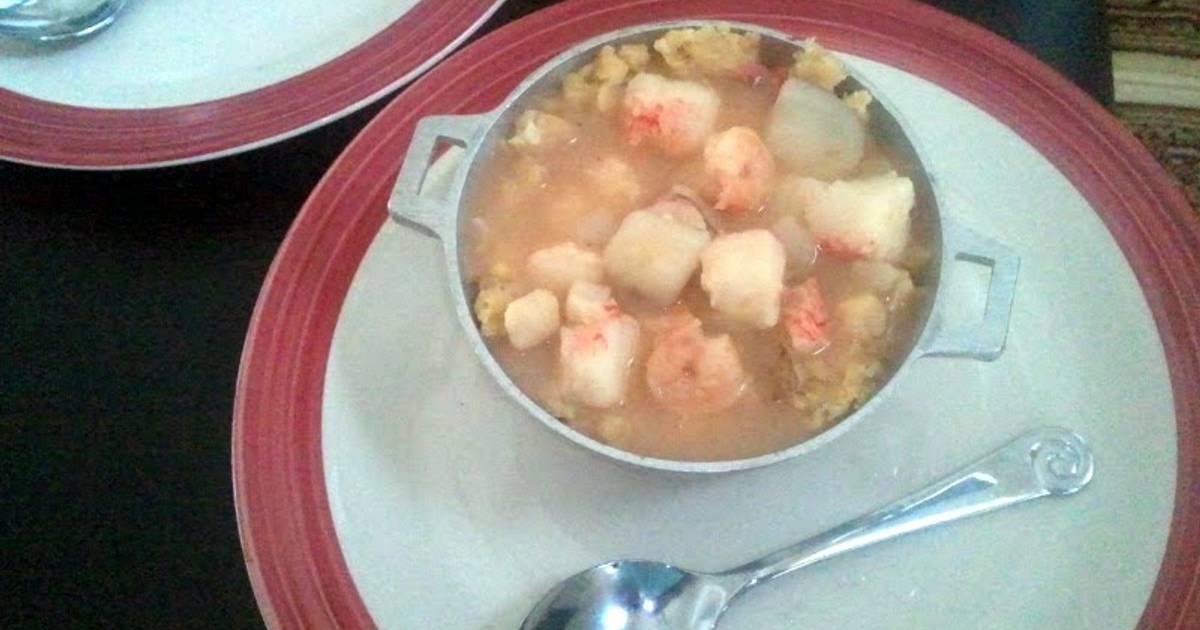 Mofongo con Sopa de Mariscos Recipe by Fred44 - Cookpad