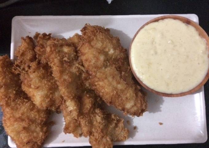 Resep Cheesy sauce ayam katsu oleh Novita Ratna Dewi - Cookpad