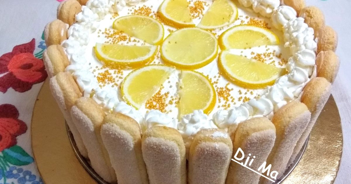 Babapiskótás Torta (Citromos) | Gazdagné Djinisinka Margit receptje ...