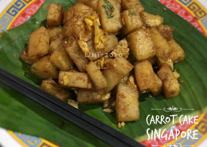 Resep Carrot cake Singapore - kue lobak goreng - Fried carrot cake oleh ...
