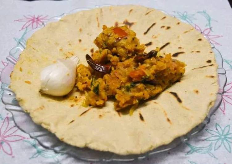 झुनका भाकरी (Jhunka bhakri recipe in hindi) रेसिपी बनाने की विधि in ...