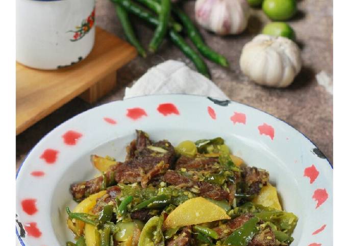 Resep Dendeng Cabe Ijo oleh Indah Fajar - Cookpad