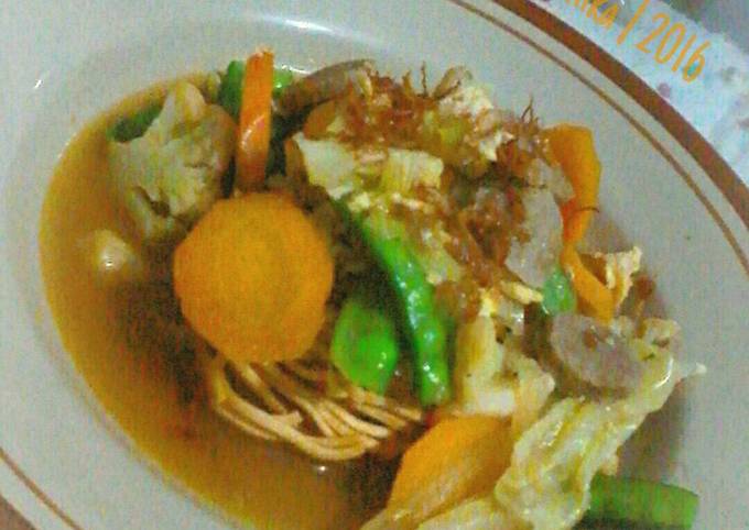 Resep mie siram cap cay (ta mie) oleh Mariana Chika - Cookpad