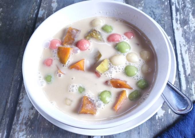 Resipi Bubur kuah keledek asal boleh oleh Faizah Yahya(Mrs Peija) - Cookpad