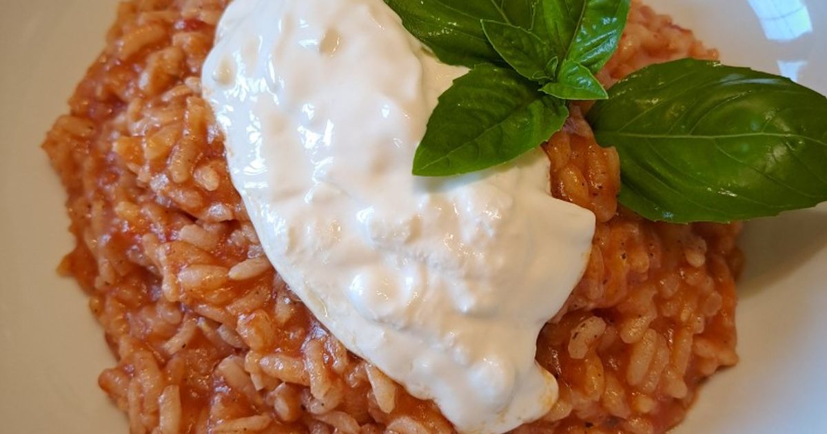 Tomato And Burrata Risotto Recipe by Lucia Tolfo