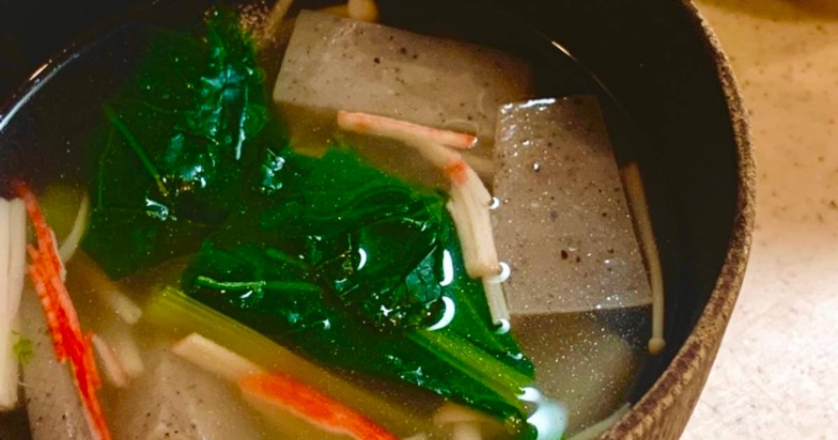 Resep Sup Enoki Kanikama oleh Akari Papa - Cookpad