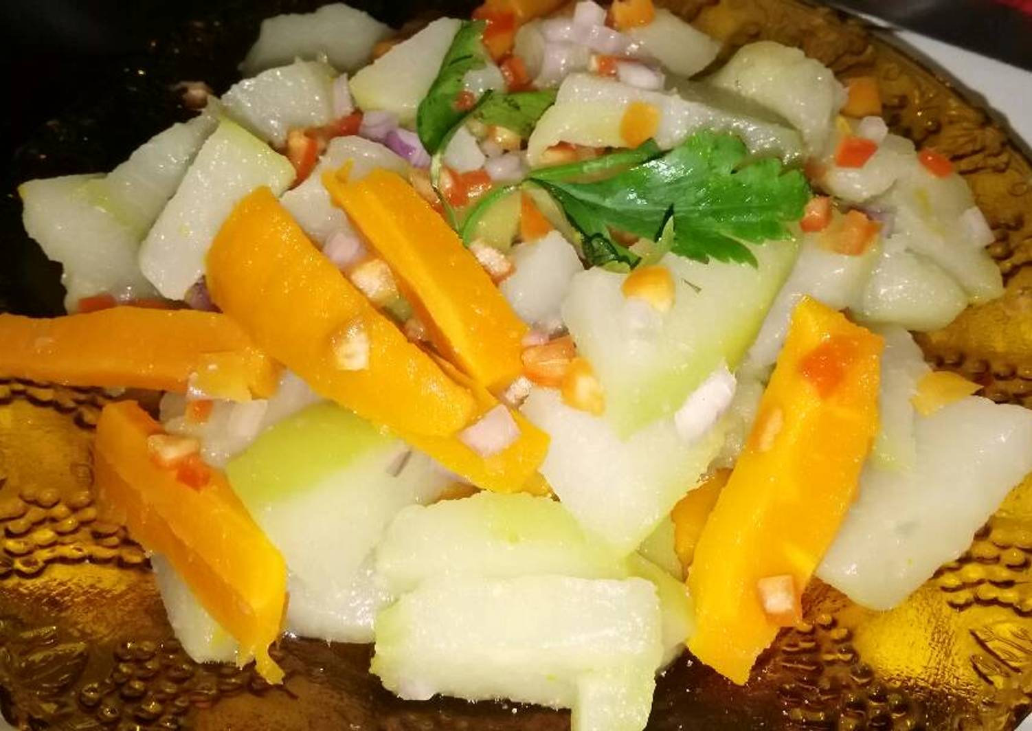 Ensalada de tayota y zanahoria Receta de Maritza Martes- Cookpad